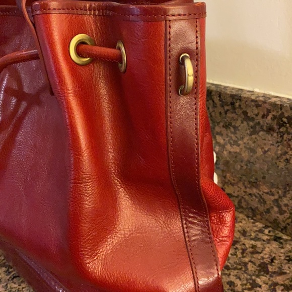 Monsac | Bags | Red Leather Hand Bag New Monsac | Poshmark